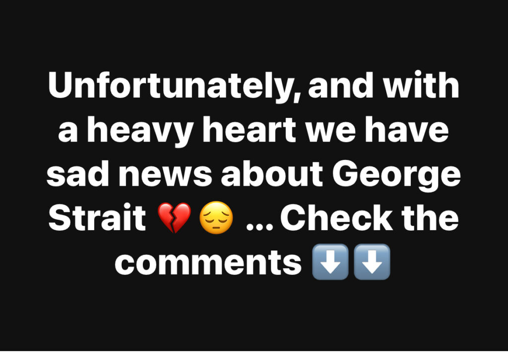Unfortunately, and with a heavy heart we have sad news about George ...
