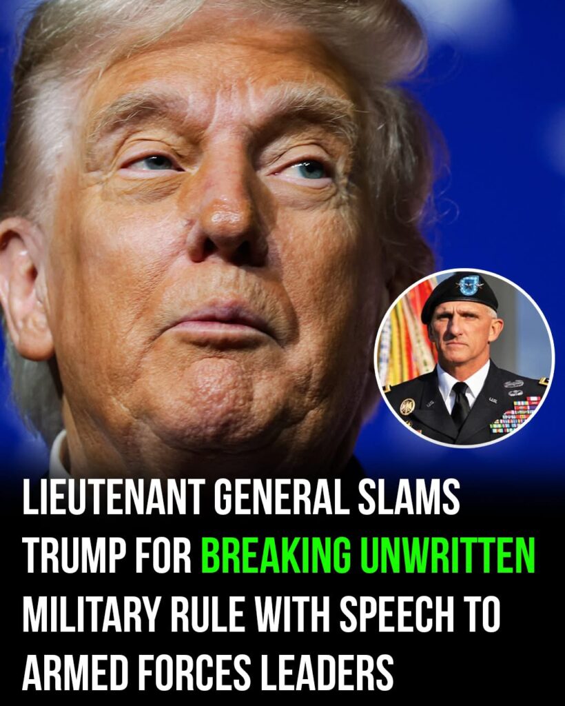 Ex-lieutenant general slams Trump for breaking unwritten rule while ...