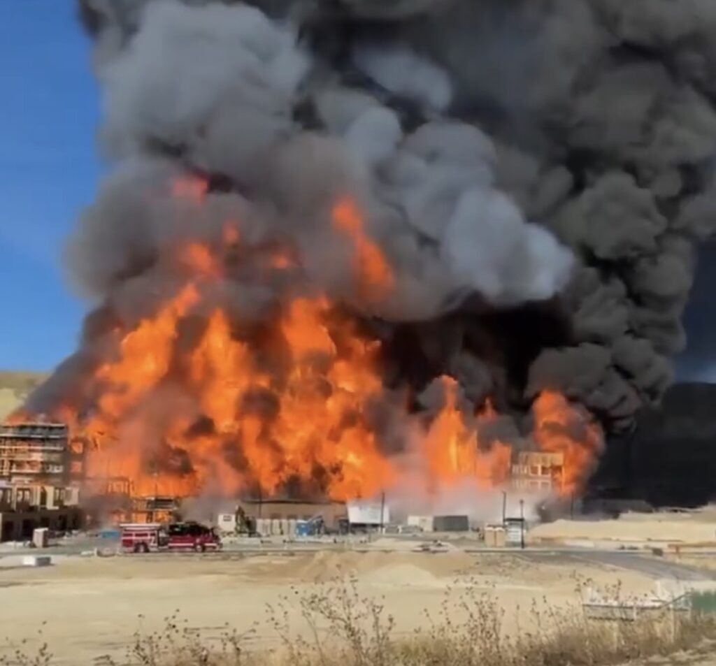 Massive Fire Erupts Overnight in Utah County — Residents Record ...