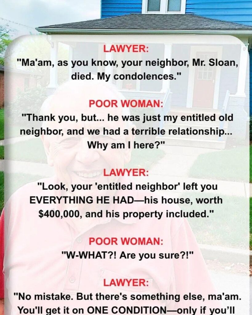 I Inherited a House From My Late Neighbor, but His Surprising Condition Changed Everything – My Blog