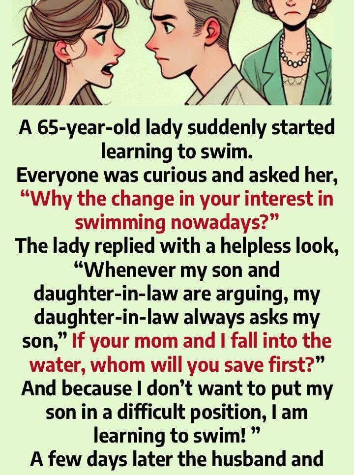 A 65 year old lady suddenly started learning to swim! – My Blog