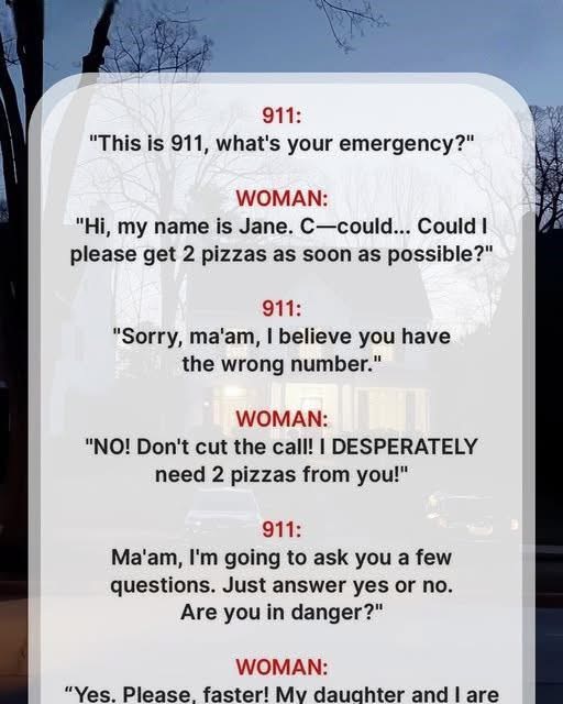 911 GETS CALL FROM SCARED WOMAN, OPERATOR REALIZES SHE IS IN TROUBLE ...