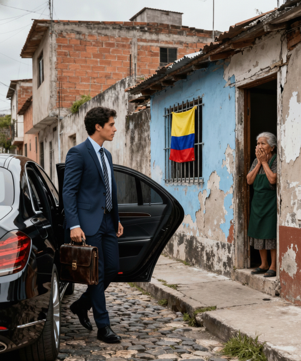 A young millionaire arrived in a Mercedes-Benz at a humble home in ...